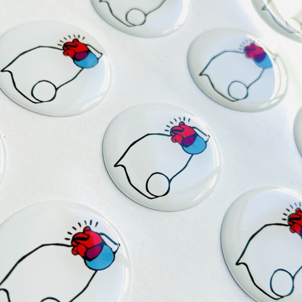 FF Heart 3D Epoxy Button Sticker – FFS SWAG SHOP